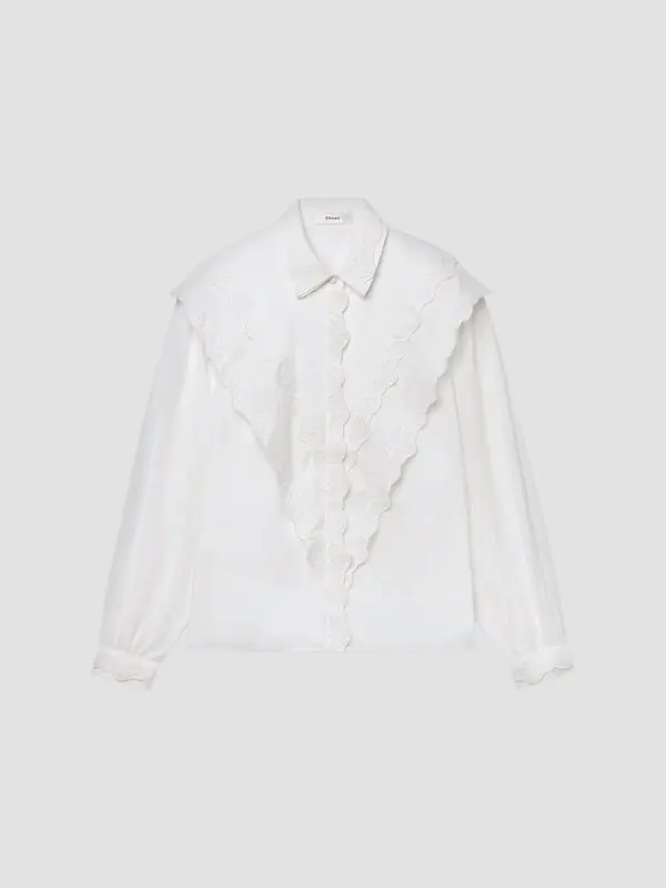 FRAME The Poplin Equestrian Shirt