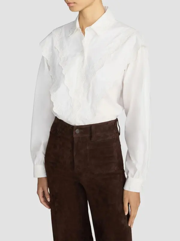FRAME The Poplin Equestrian Shirt