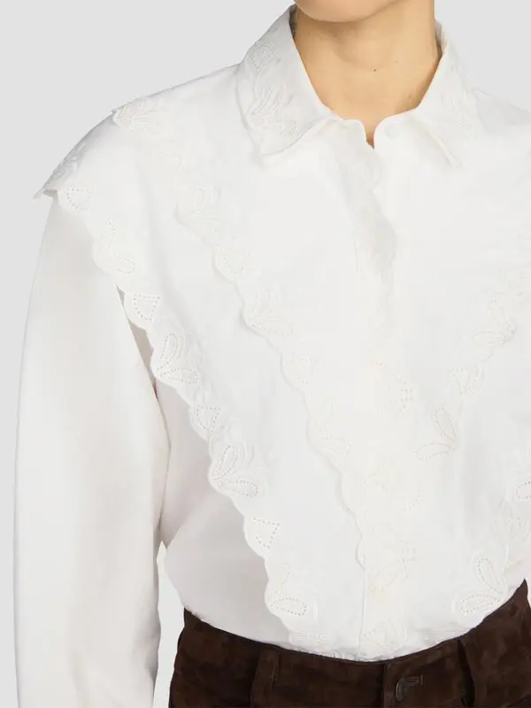 FRAME The Poplin Equestrian Shirt