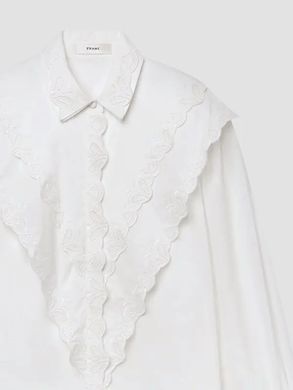 FRAME The Poplin Equestrian Shirt