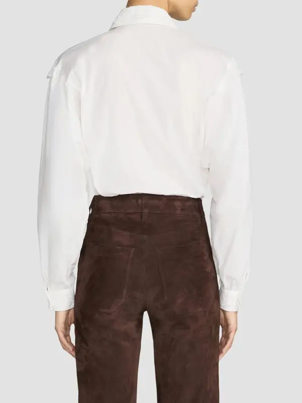 FRAME The Poplin Equestrian Shirt
