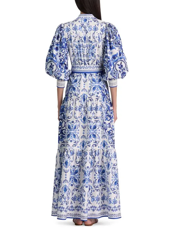 Alice + Olivia Cora Tiered Shirtdress