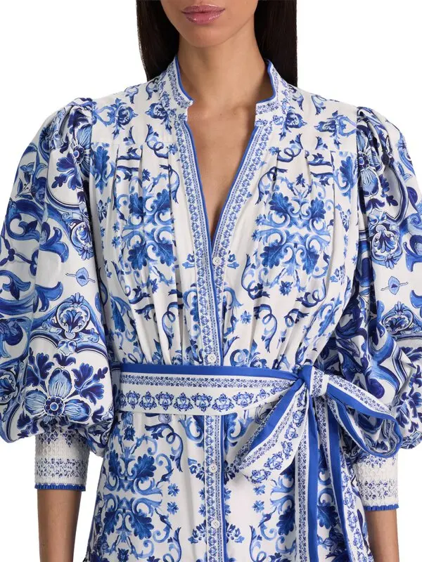 Alice + Olivia Cora Tiered Shirtdress