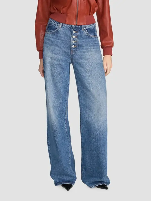 FRAME The Loose High-rise Wide-leg Jeans