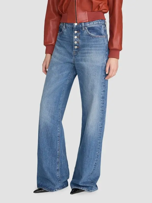 FRAME The Loose High-rise Wide-leg Jeans