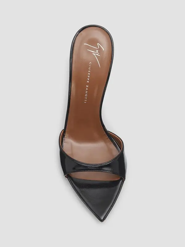 GIUSEPPE ZANOTTI Intrigo 90mm Patent Leather Stiletto Sandals