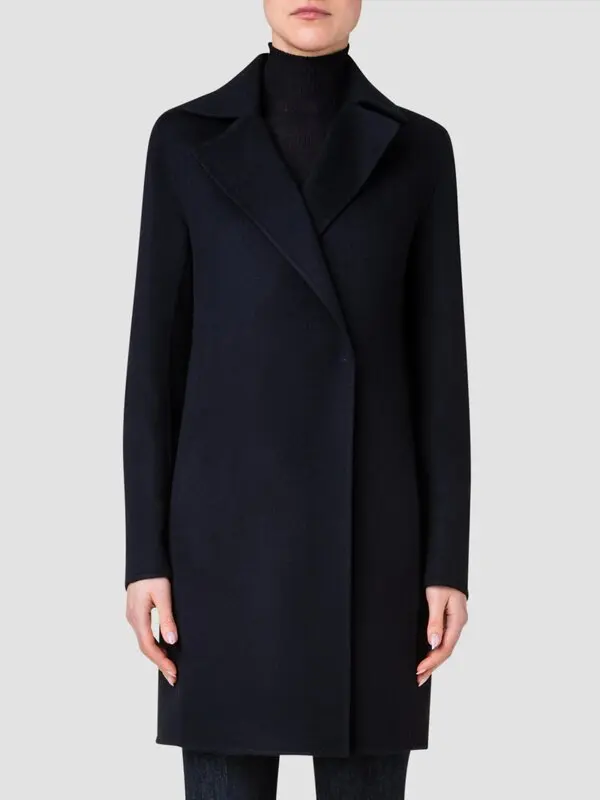 Akris Bera Double-faced Cashmere Car Coat