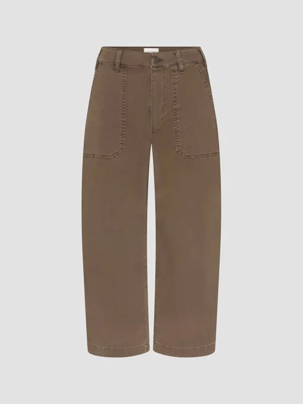 FRAME The Ranger Barrel-leg Jeans - Deep Olive