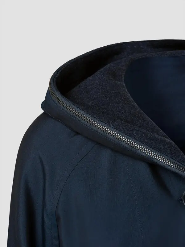 Akris Bellevue 2-in-1 Cashmere & Silk Poplin Short Coat