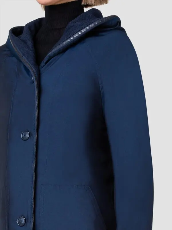 Akris Bellevue 2-in-1 Cashmere & Silk Poplin Short Coat