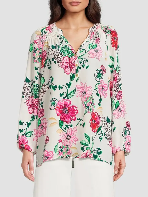 Lilly Pulitzer® Elsa Floral Silk Top