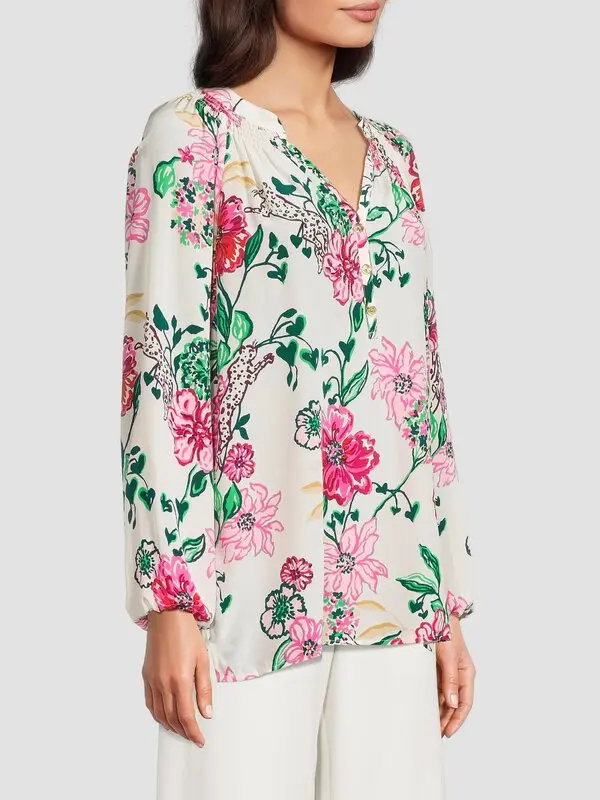Lilly Pulitzer® Elsa Floral Silk Top