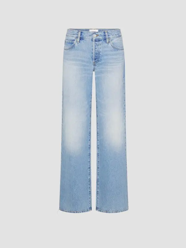 FRAME The Gray Straight-leg Jeans - Dodger Offset Hem