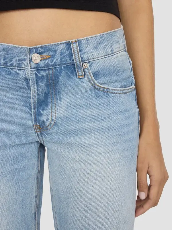 FRAME The Gray Straight-leg Jeans - Dodger Offset Hem