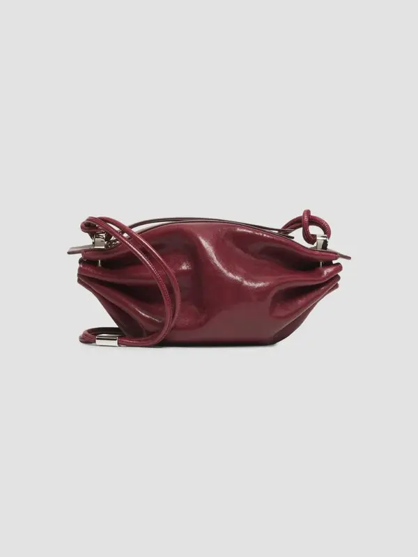 BONASTRE Bon-bon Leather Crossbody Bag - Shiny Fuoco