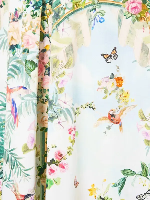 Camilla Printed A-line Tea-length Dress