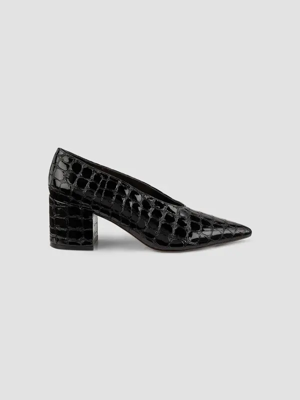Ulla Johnson Polline 65mm Croc-embossed Leather Pumps