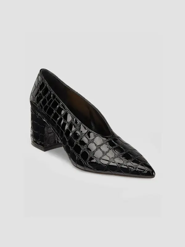 Ulla Johnson Polline 65mm Croc-embossed Leather Pumps