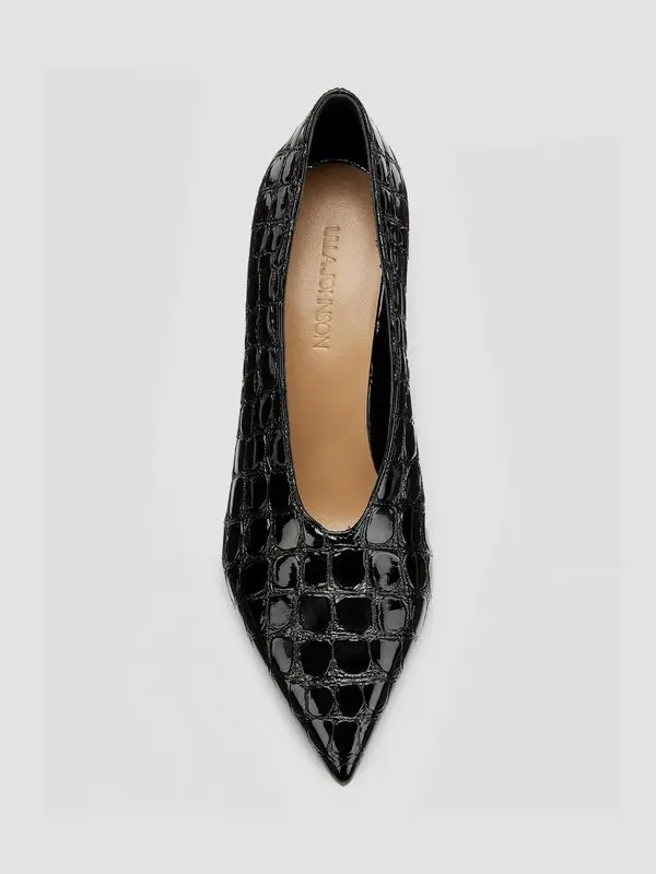 Ulla Johnson Polline 65mm Croc-embossed Leather Pumps