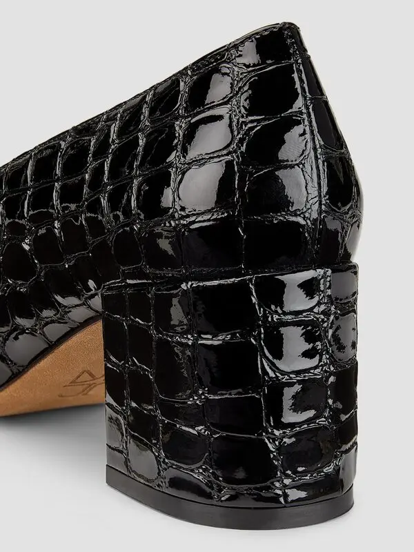 Ulla Johnson Polline 65mm Croc-embossed Leather Pumps