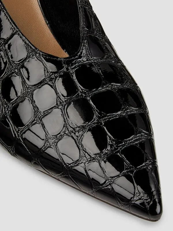 Ulla Johnson Polline 65mm Croc-embossed Leather Pumps