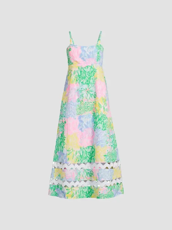 Lilly Pulitzer® Haliey Floral Cotton Midi-dress - Multi Bright