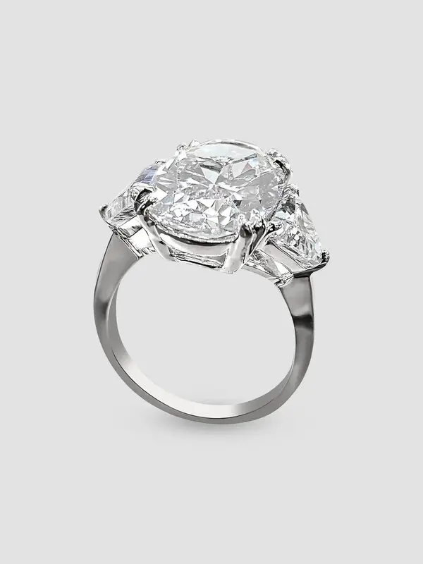 FANTASIA BY DESERIO 14k Gold & 10.00 Tcw Cubic Zirconia 3-stone Ring - White