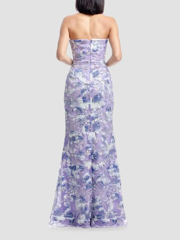 Dress The Population Sheridan Sequined Strapless Mermaid Gown