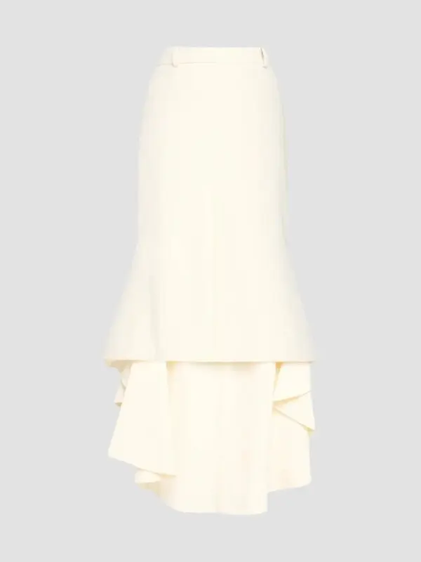 Michael Kors Wool High-low Trouser Skirt