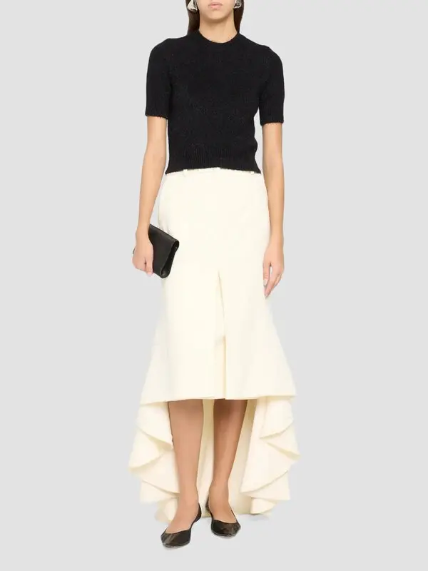 Michael Kors Wool High-low Trouser Skirt