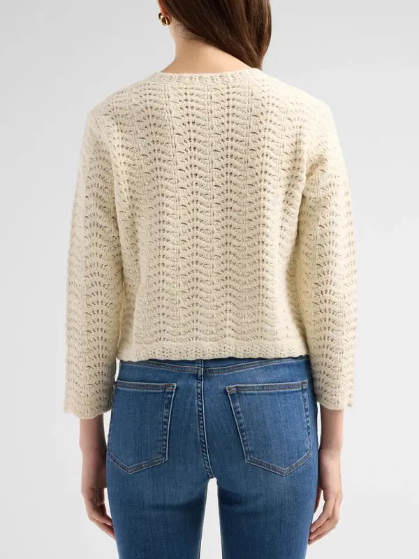 FRAME The Chevron Knit Cardigan