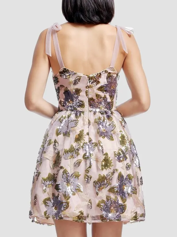 Dress The Population Kaitrin Sequin Fit & Flare Minidress