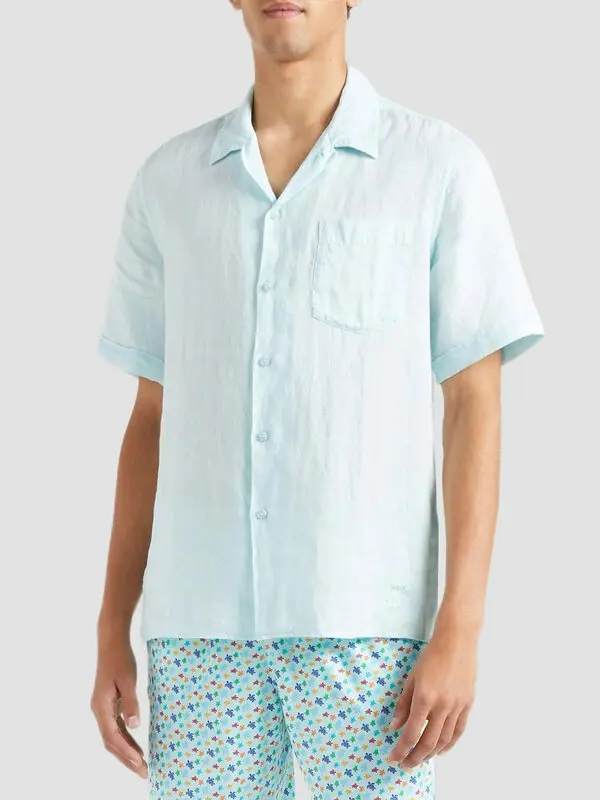 Vilebrequin Mineral Dye Linen Shirt