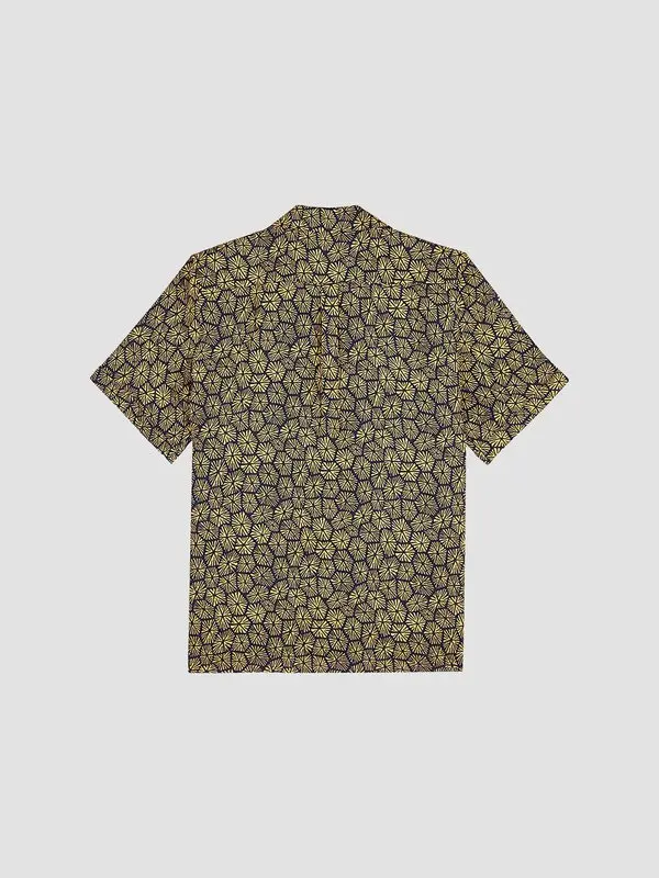 Vilebrequin Geometric Carapaces Linen Camp Shirt