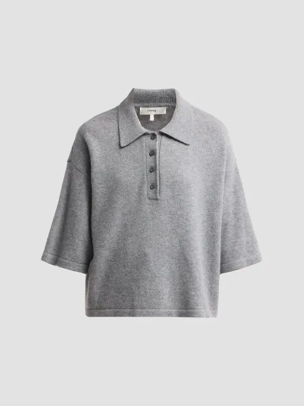 FRAME The Academy Cashmere Polo Shirt