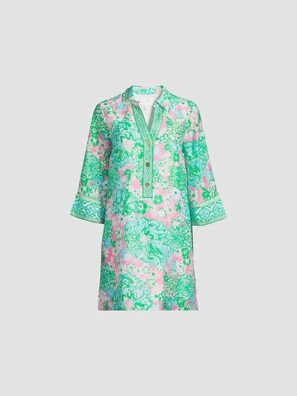 Lilly Pulitzer® Daphnie Plumes In Bloom Tunic Dress - Multi