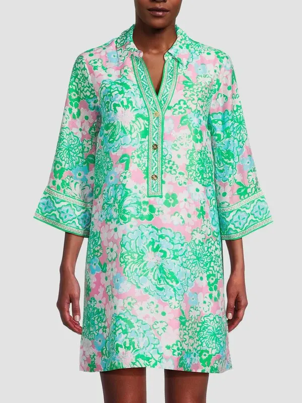 Lilly Pulitzer® Daphnie Plumes In Bloom Tunic Dress