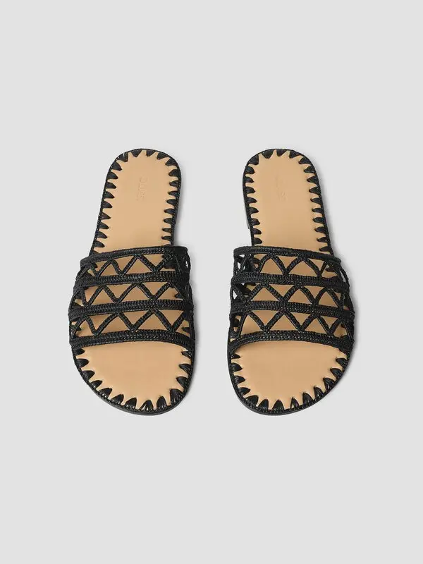 ODISSI Evie Woven Slide Sandals