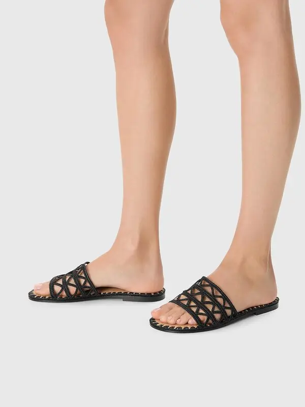 ODISSI Evie Woven Slide Sandals