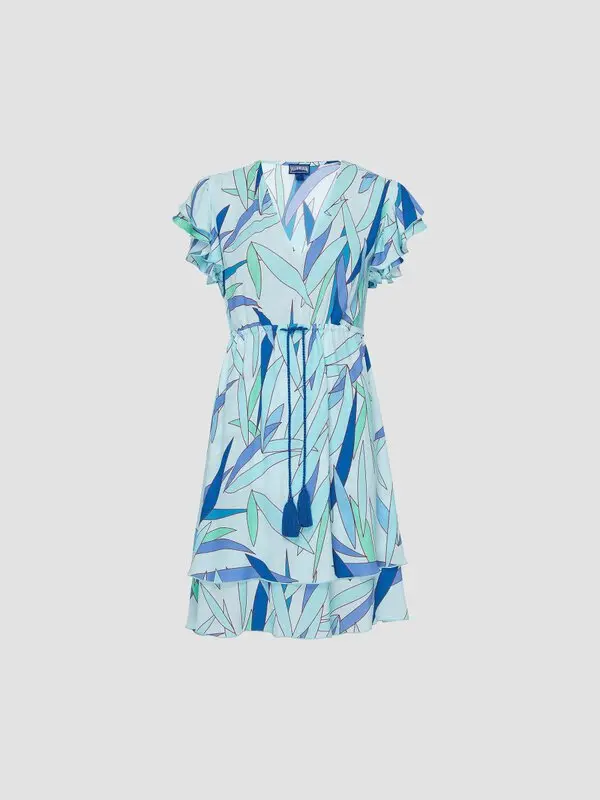 Vilebrequin Abstract Tiered Ruffle Minidress