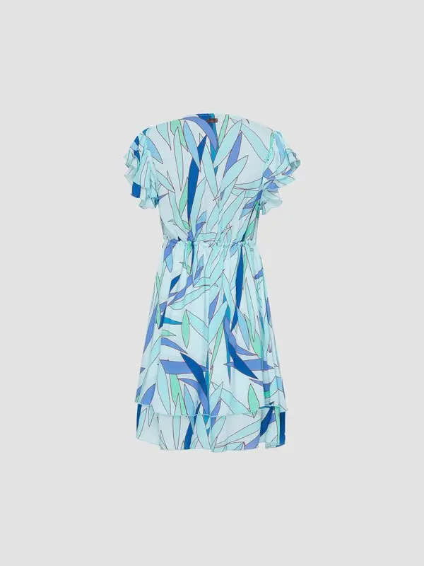 Vilebrequin Abstract Tiered Ruffle Minidress