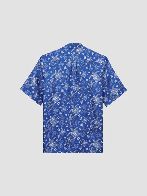 Vilebrequin X-ray Turtles Silk Camp Shirt