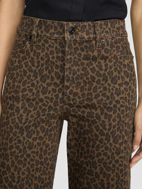 FRAME Le Slim Palazzo -print Jeans