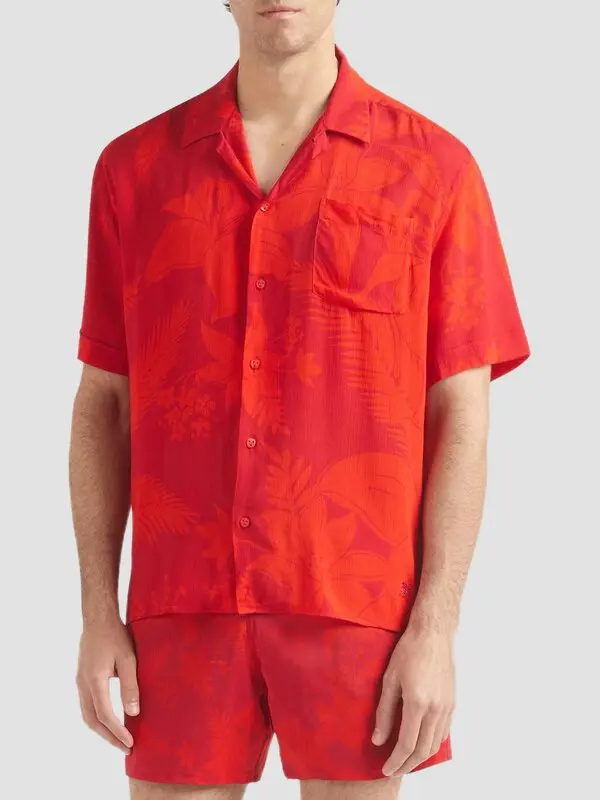 Vilebrequin Flower Power Bowling Shirt