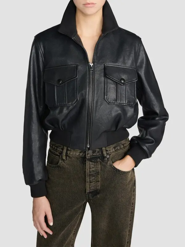 FRAME Ace Leather Jacket