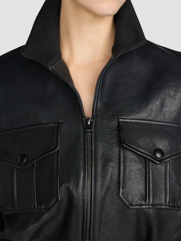 FRAME Ace Leather Jacket