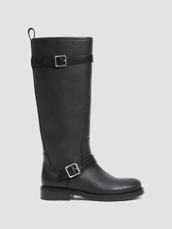 Simkhai Noah Leather Boots - Black