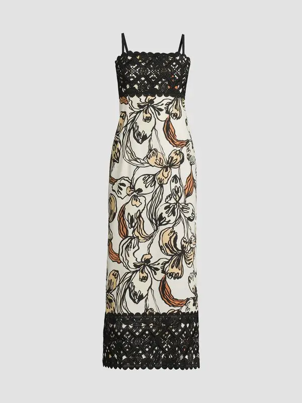 Lilly Pulitzer® Vena Iris Printed Maxi Dress - Coconut Oversized Irisistable