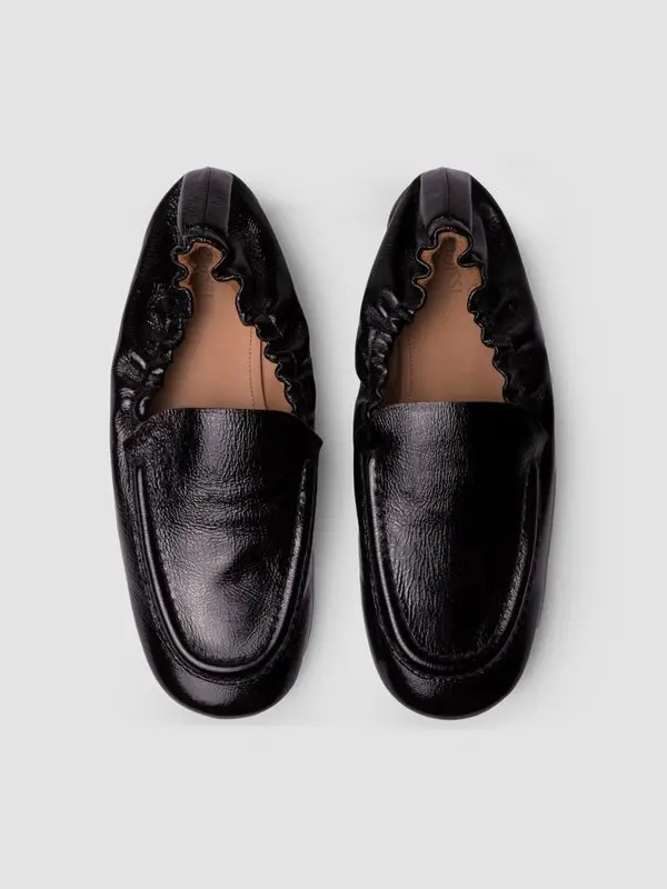 ODISSI Juno Moc Toe Leather Loafers
