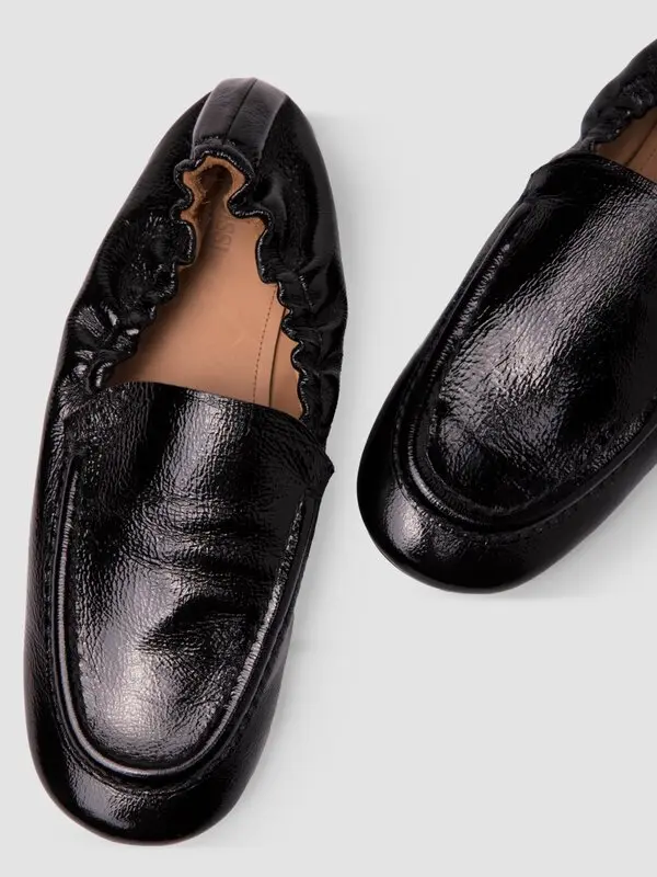 ODISSI Juno Moc Toe Leather Loafers